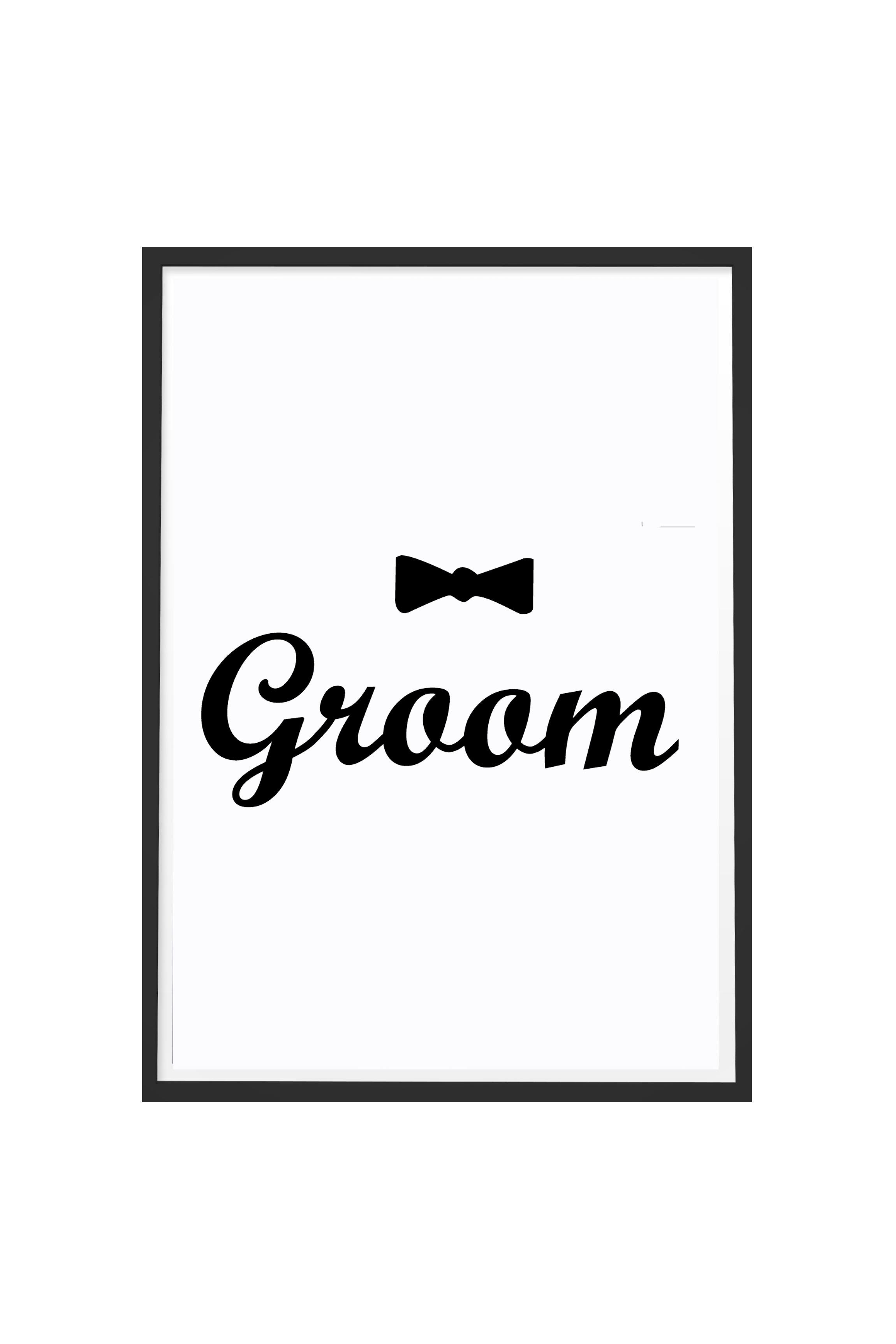 Poster with frame Groom - Designs