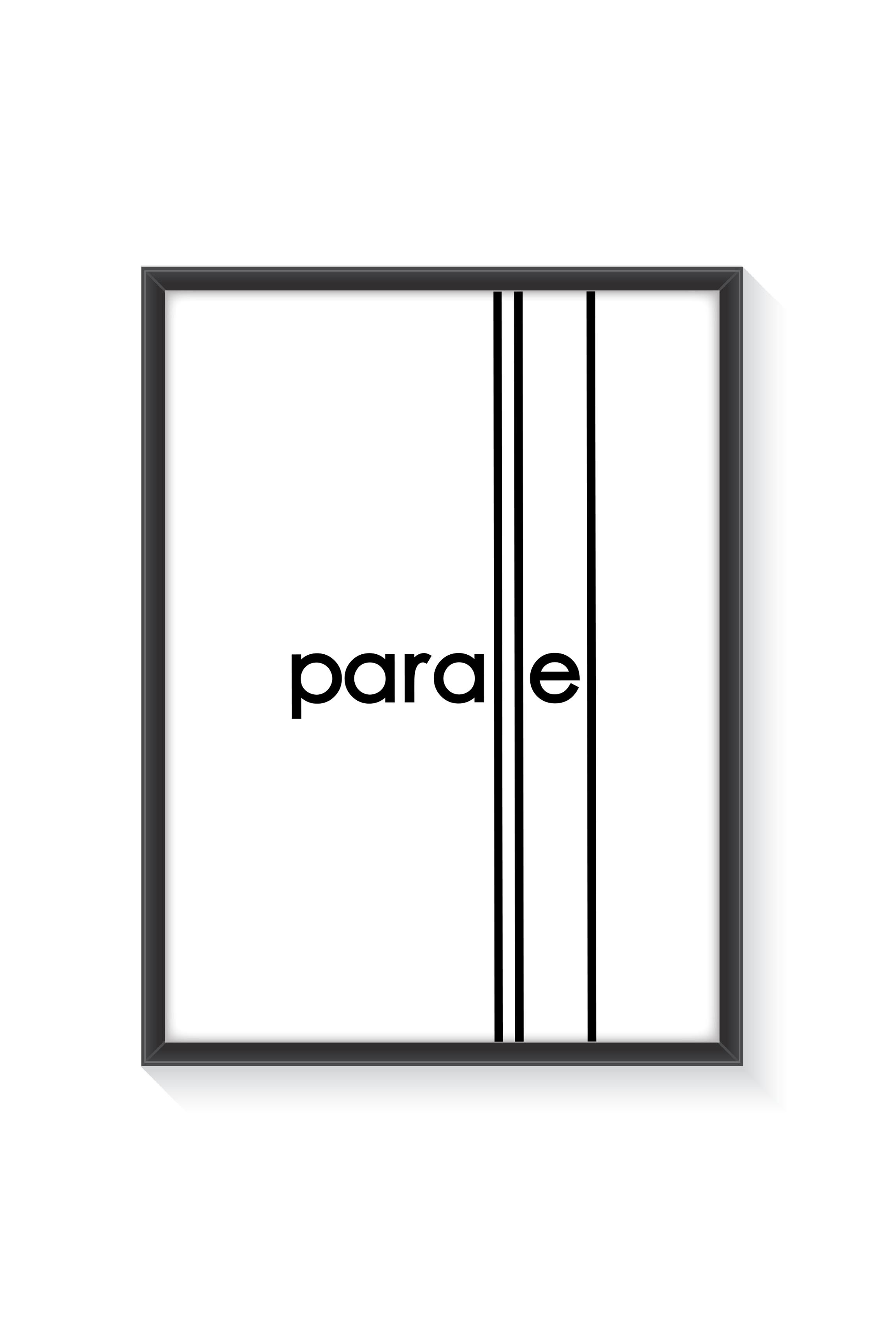 Poster with frame Parallel - Typography - Popular themes - Designs